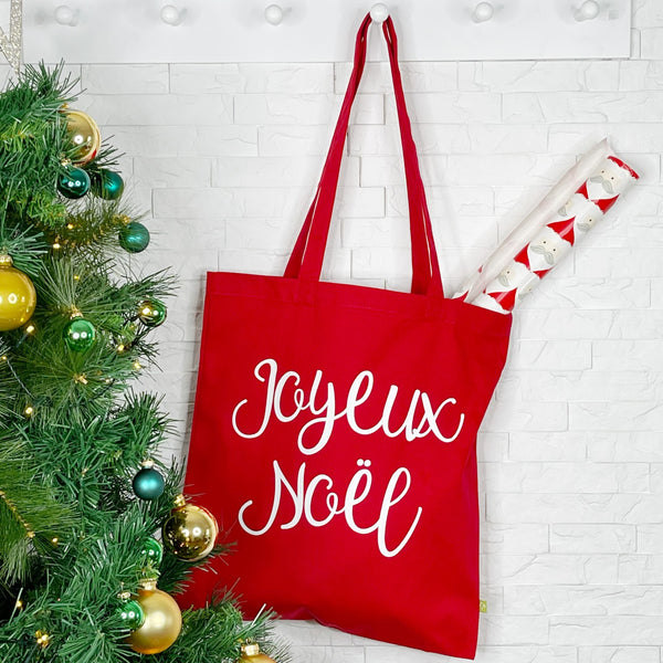 Joyeux Noel Christmas Tote Bag | Lovetree Design